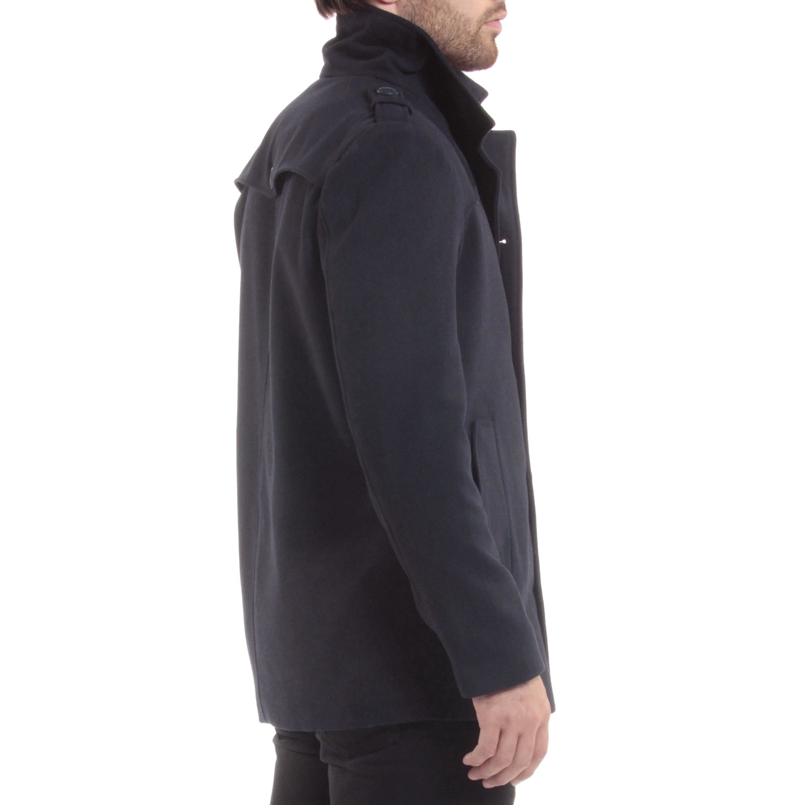 Alpine Swiss Jake Mens Pea Coat Wool Blend Double Breasted Dress Jacket